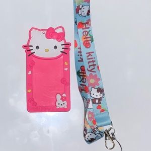 Hello Kitty | Accessories | Hello Kitty Silicon Id Holder With Lanyard ...
